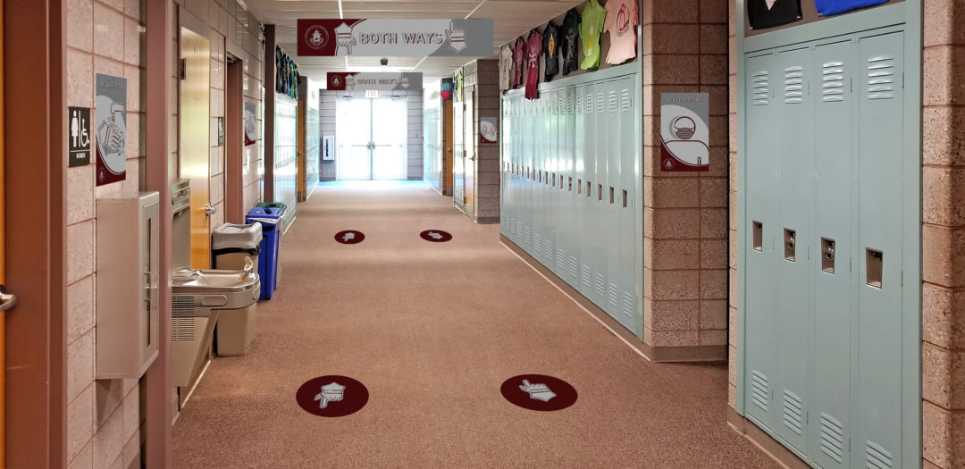 Rutgers Prep COVID Signage - DIGroupArchitecture